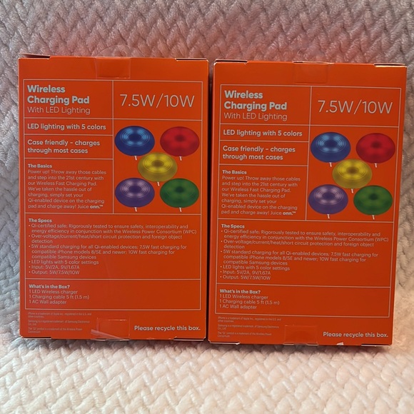 Onn | Cell Phones & Accessories | Juice Onn Wireless Charging Pads With ...